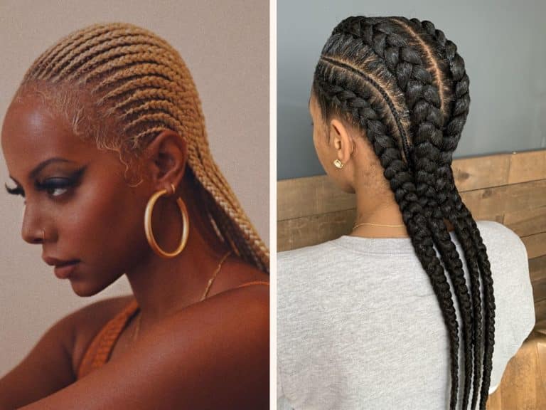 25 Trending Straight Back Braids for 2024: Simple Styles with Pictures ...