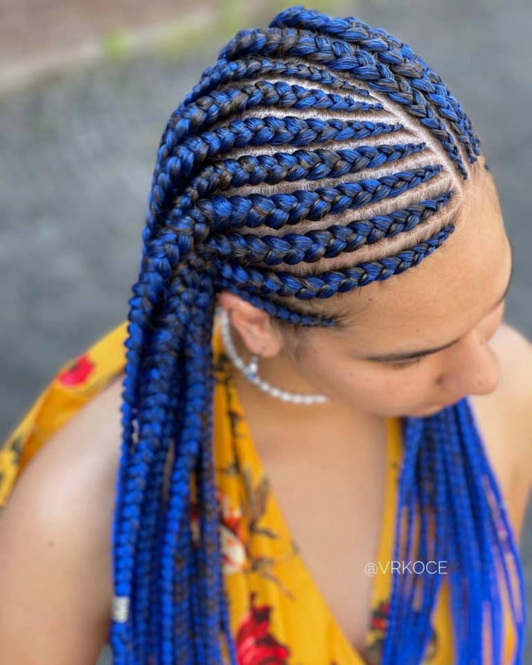 19 BLUE BRAIDS HAIRSTYLES - Braid Hairstyles