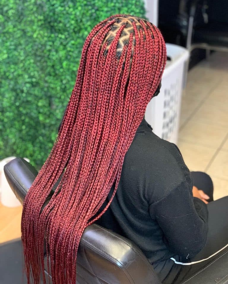 20 Burgundy Braids Hairstyles - Braid Hairstyles