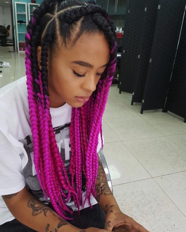 25 Ombré Braids Hairstyles - Braid Hairstyles