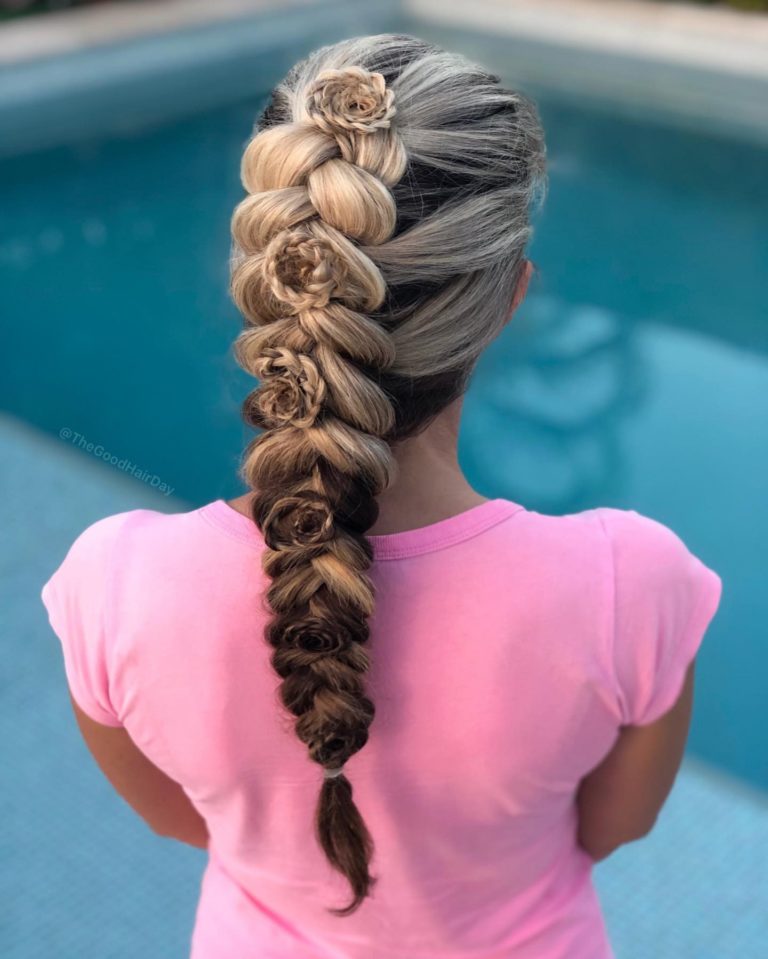 20 Flower Braid Hairstyles - Braid Hairstyles