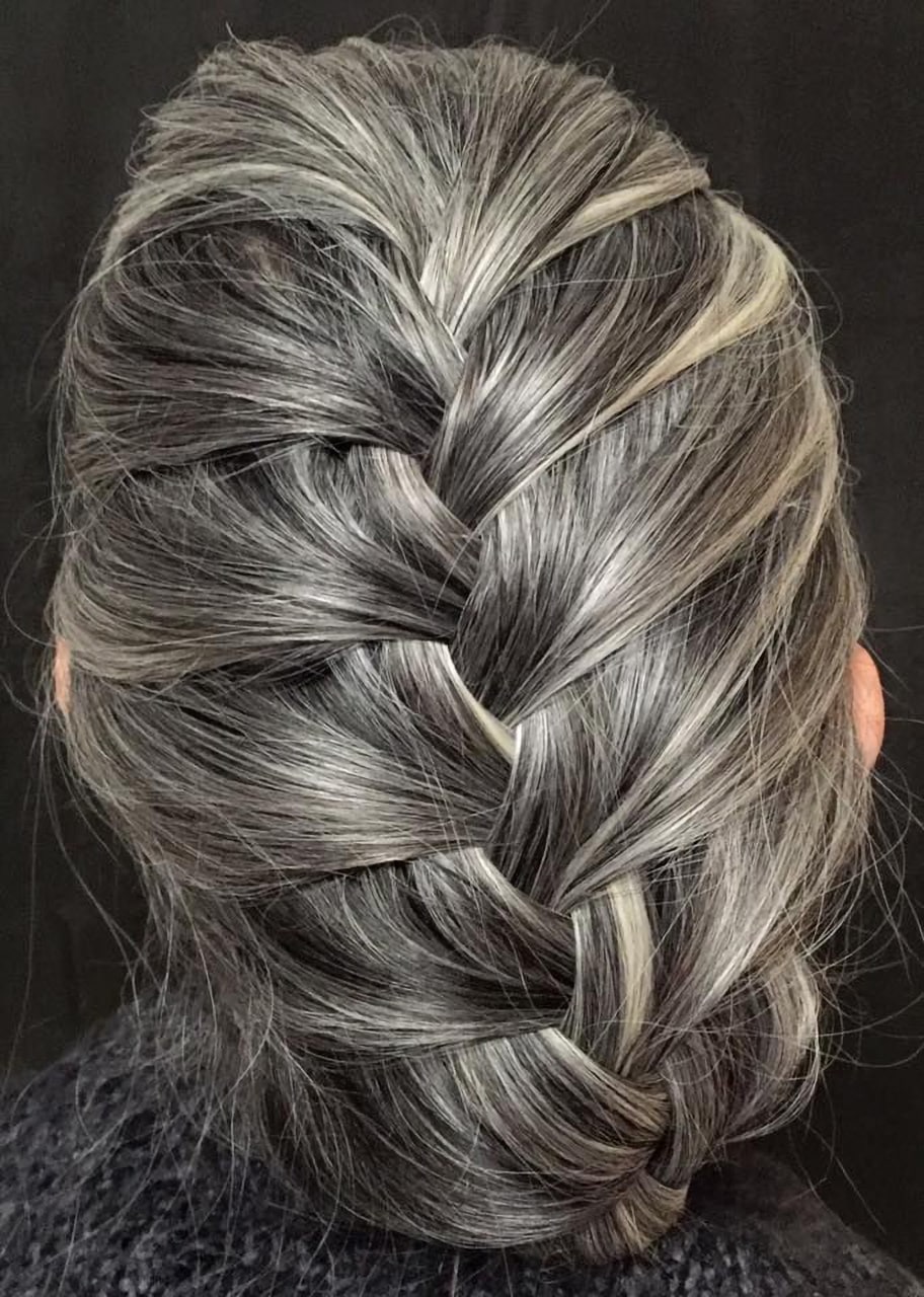 20 Braid Styles for Gray Hair - Braid Hairstyles